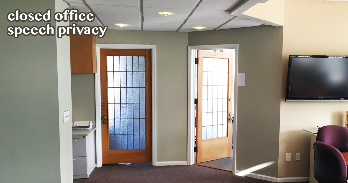 Closed Office Speech Privacy | ABD Engineering & Design